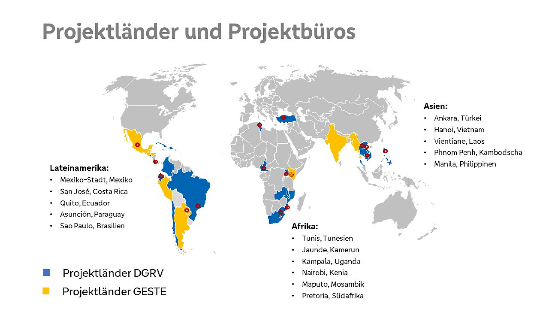 Stiftung GESTE: Aktuell 16 Projekte in elf Ländern auf drei Kontinenten ...